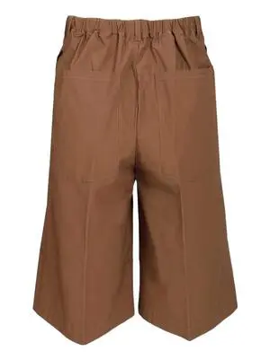 Barena Venezia Amado Vion Pleated Bermuda Shorts - Brown