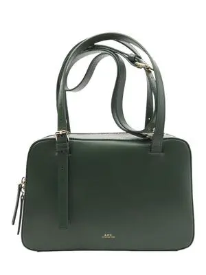 A.p.c. Logo Printed Crossbody Bag - Emerald