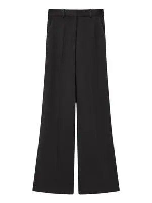 JOSEPH Alana Pleated-front Trousers - Black