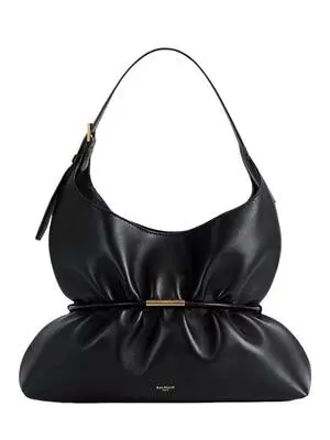 Balmain Sphynx" Medium Bag In Smooth Leather - Black