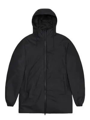 Rains Zip-up Hooded Casual Jacket - Black
