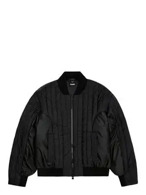 Rains Quilted Bomber Jacket - Black