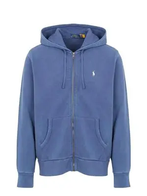 Polo Ralph Lauren Embroidered Pony Zip-up Hoodie - Blue