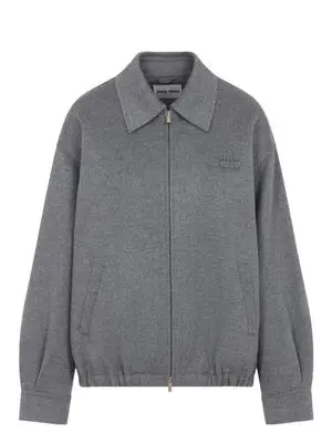 MIU MIU Miu Miu Double Cashmere Blouson Jacket