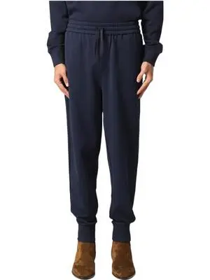Etro Logo Embroidered Drawstring Tapered Track Pants - Black