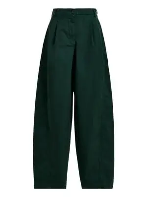 Essentiel Antwerp High-waisted Tapered Cotton Pants - Khaki