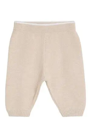Brunello Cucinelli Brunello Cucinelli Textured Knit Trousers Sand-colored