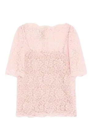Valentino Garavani Lace Top - Pink