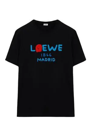Loewe Relaxed Fit T-shirt In Cotton - Black