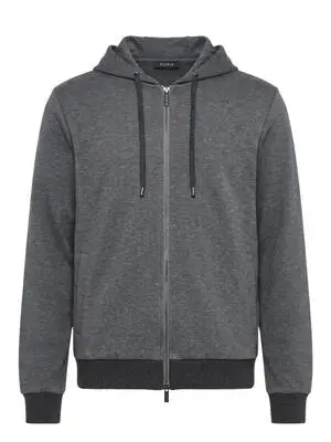 Peserico Zip-up Hooded Casual Jacket - Black