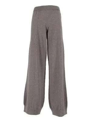 Fabiana Filippi Elasticated Waistband Knitted Trousers - Gray