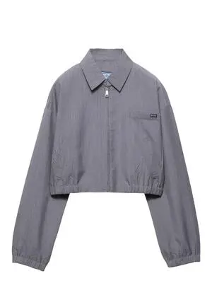 Prada Light Mohair Blouson Jacket - Grey