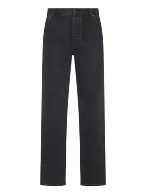 THE ROW Moe High-rise Straight Jeans - Black