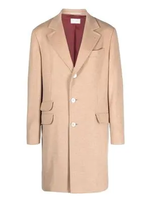 Brunello Cucinelli Single-breasted Cashmere-blend Coat - Nude