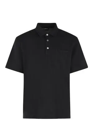 Zegna Pocket Detail Polo Shirt - Black