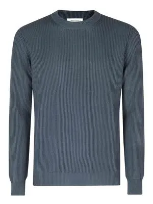 ROBERTO COLLINA Crew Neck Sweater - Blue