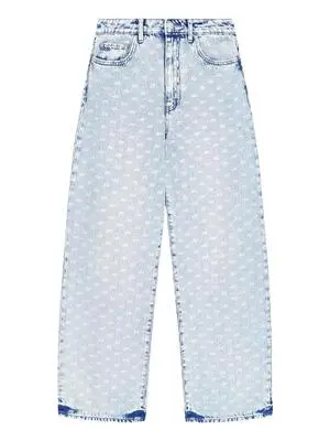 ARMANI EXCHANGE Armani Exchange Oversized Monogram Printed Denim Pants