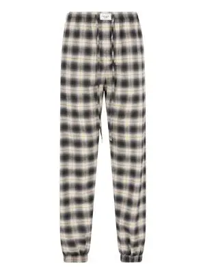 Attico Attico Plaid Drawstring Trousers Multicolour