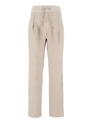 Fabiana Filippi Drawstring Knit Sweatpants - Grey