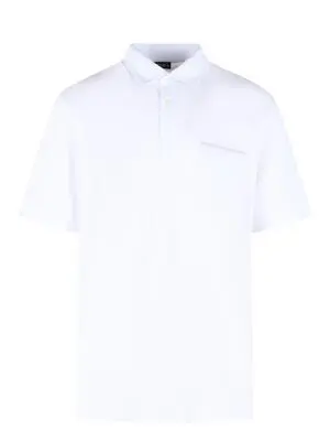 Zegna Pocket Detail Polo Shirt - White