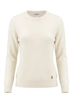 Patrizia Pepe Cashmere Sweater With Logo Plaque - No