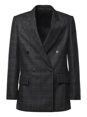 DONDUP Double-breasted Long-sleeve Blazer - Black