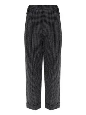 Nanushka Biba Checked Trousers - Black