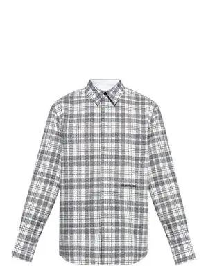 Helmut Lang Plaid Long-sleeved Shirt - Gray