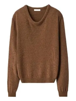 LEMAIRE Crew Neck Sweater In Alpaca Wool Blend - Cop