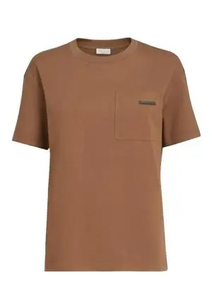BRUNELLO CUCINELLI Brunello Cucinelli Cotton Jersey T-Shirt With Monili Detail
