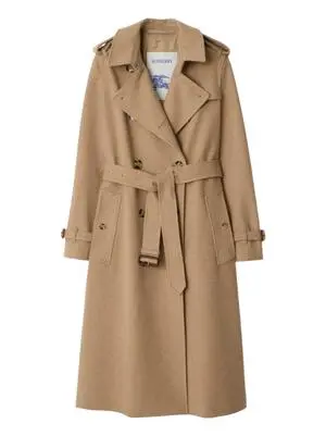 Burberry Kensington Long Trench Coat - Nude