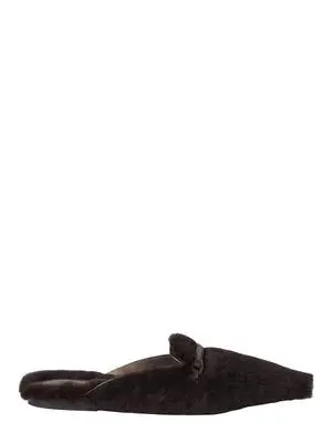BRUNELLO CUCINELLI Brunello Cucinelli Shearling Flats With Precious Bar Detail