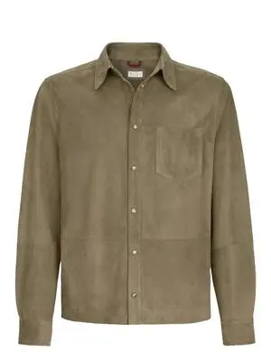 Brunello Cucinelli Suede Overshirt - Brown