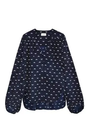 ZADIG&VOLTAIRE Zadig & Voltaire Printed V-Neck Long Sleeve Shirt