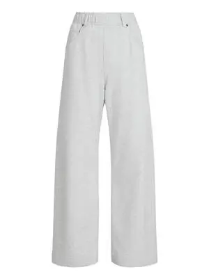 Brunello Cucinelli Cotton Smooth French-terry Trousers - Silver