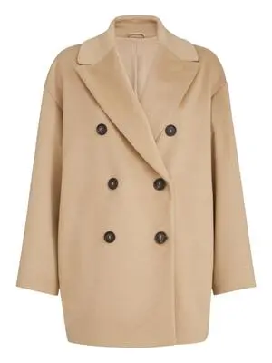Brunello Cucinelli Double-breasted Coat - Beige