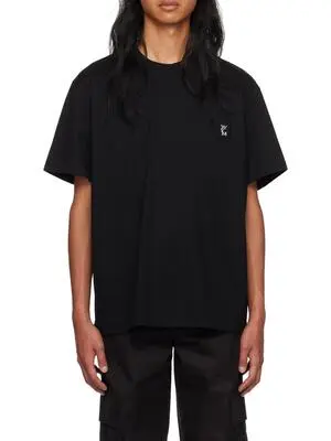 WOOYOUNGMI Logo-embossed Cotton T-shirt - Black