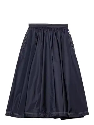 Prada Light Re-Nylon Full Skirt Black