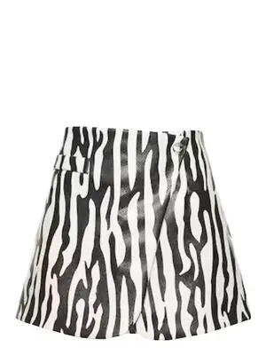 COPERNI Coperni Zebra Print Miniskirt