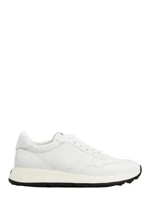 TOD'S Nappa Leather Red Dot Sneakers - White