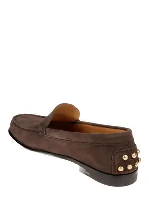 TOD'S Studded Loafers - Brown