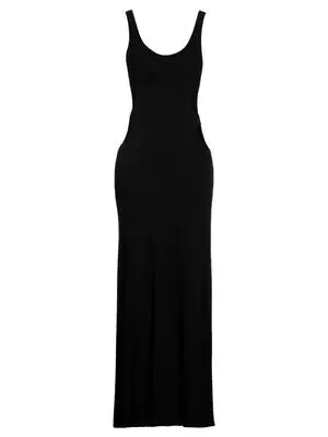 Chloé Knitted Maxi Dress With Cutouts - Black