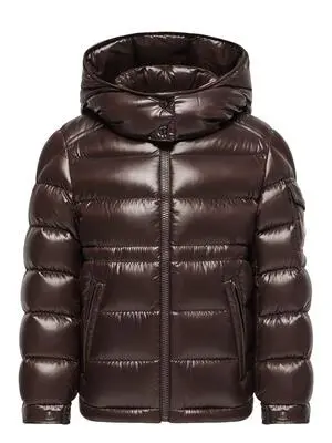 Moncler Hooded Down Jacket - Brown