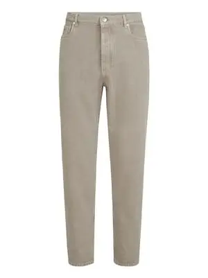 BRUNELLO CUCINELLI Brunello Cucinelli Garment-Dyed Denim Iconic Fit Trousers