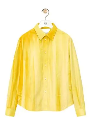 Loewe Nappa Lambskin Shirt With Digital Gradient Print - Yellow