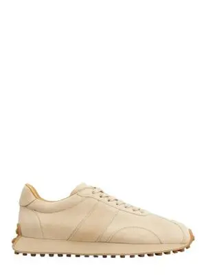 TOD'S Sneakers With Embossed Logo Detail - Beige