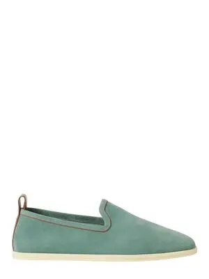 Loro Piana Venice Walk Loafers - Pine Cloud