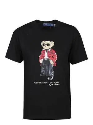 Polo Ralph Lauren Cotton Polo Bear T-shirt - Black
