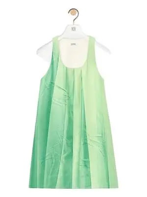 Loewe Nappa Lambskin Dress With Gradient Print - Green