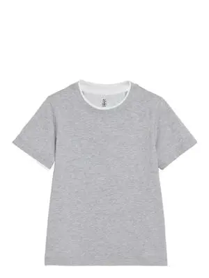Brunello Cucinelli Crewneck Short-sleeve T-shirt - Grey